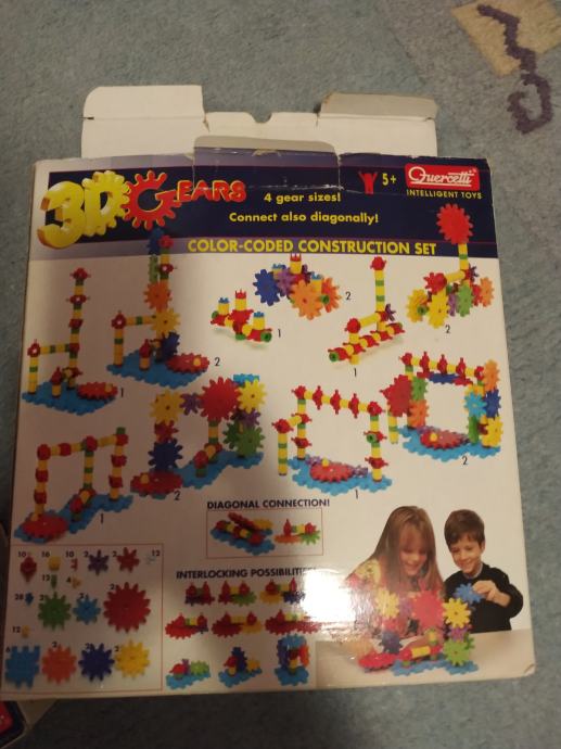 Ustvarjalni set igrač kocke 3D gears, circus gears