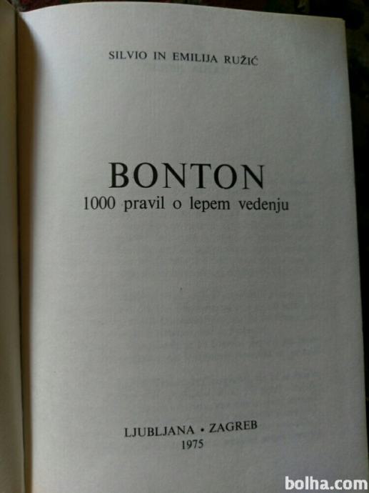 Knjiga Bonton