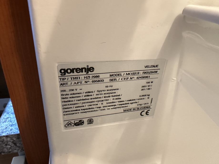 Gorenje RKI5294W - Vgr. kombinirani hladilnik/zamr. višine 177 cm