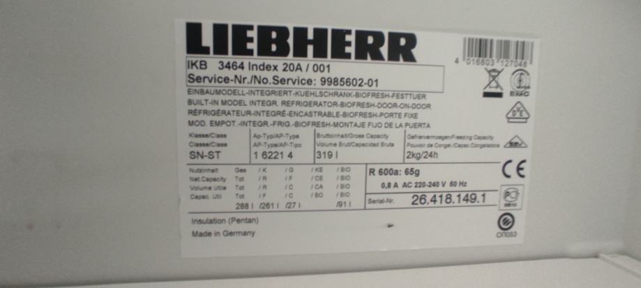 Hladilnik Liebherr IKB 3464