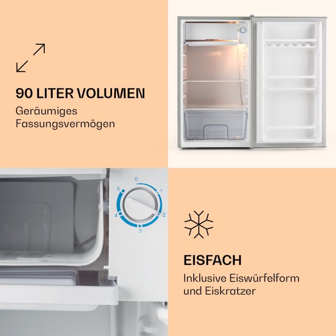 Klarstein Alleinversorger Hladilnik 90l, Razred A +, 2 nadstropji zamr