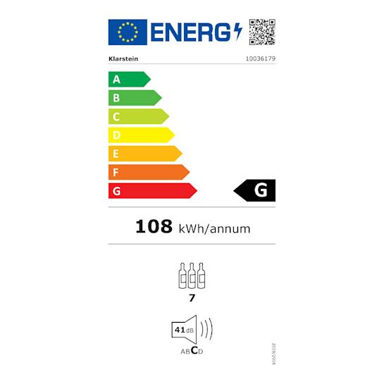 Klarstein Vinovilla 7 built-in Uno vgraden hladilnik za vino
