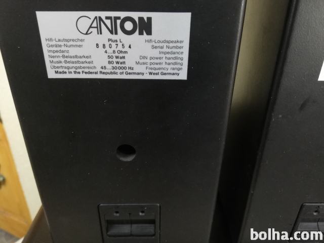 CANTON 2.1 komplet, GLS 50 subwoofer, PLUS L zvočniki