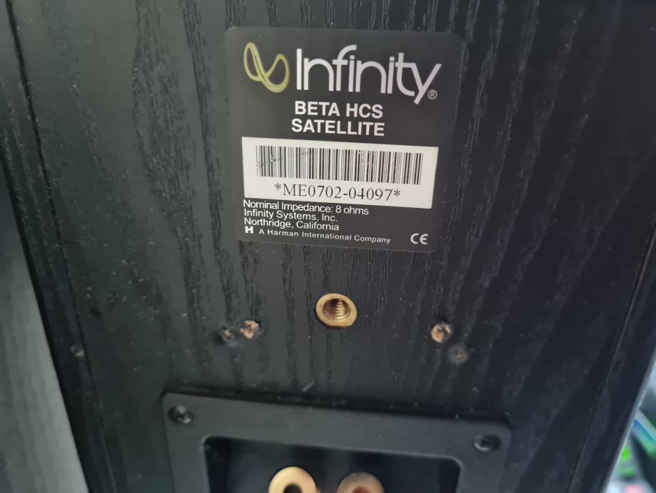 INFINITY BETA HCS 5.1, komplet zvočnikov, top