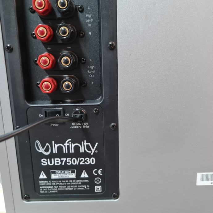 INFINITY TSS-750, 5.1 zvočniki, subwoofer 150W