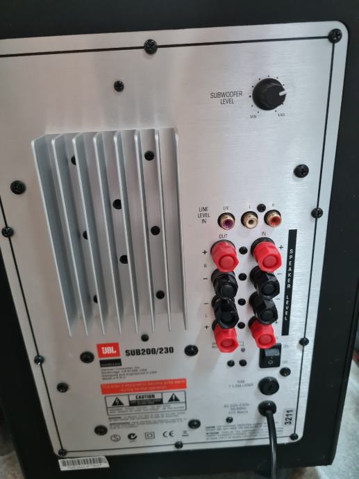 JBL SCS 200, 5.1 komplet zvočnikov, subwoofer