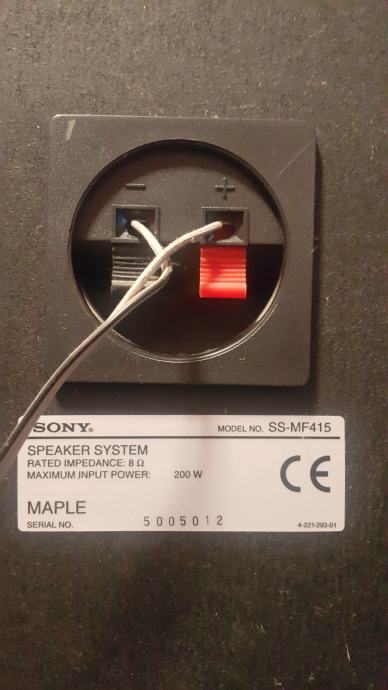 UGODNO! Komplet zvočnikov SONY SS-MF415