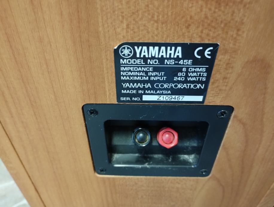 YAMAHA 5.0 zvočniki, ns-45e (80/240w), ns-c55(60/180), ns-e55(50/150)