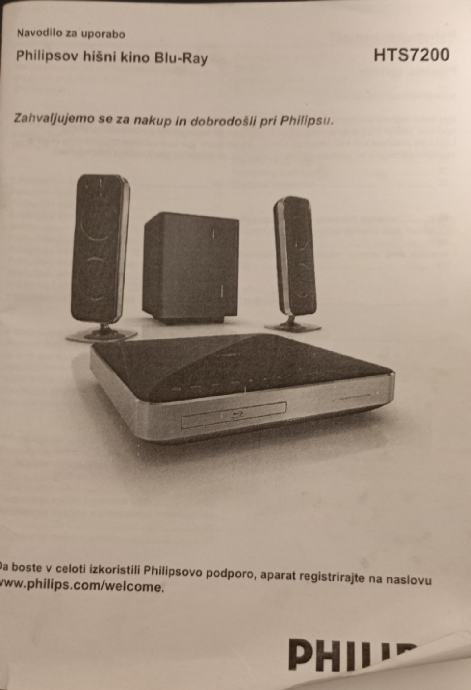Hišni kino Blu Ray Philips HTS7200