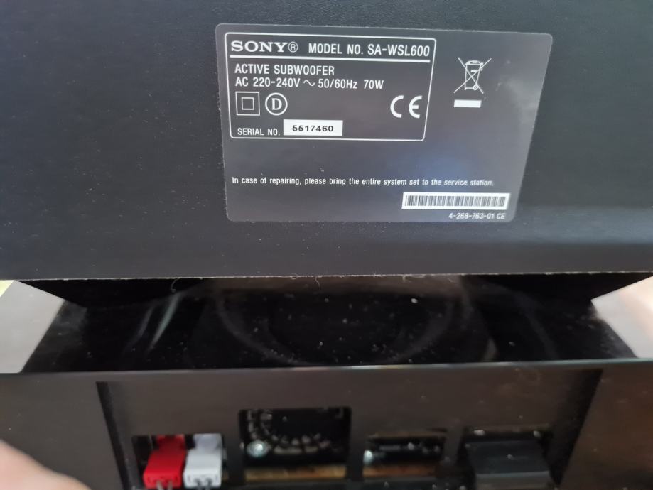 SONY BDV-L600, BLU-RAY, 2.1 domači kino