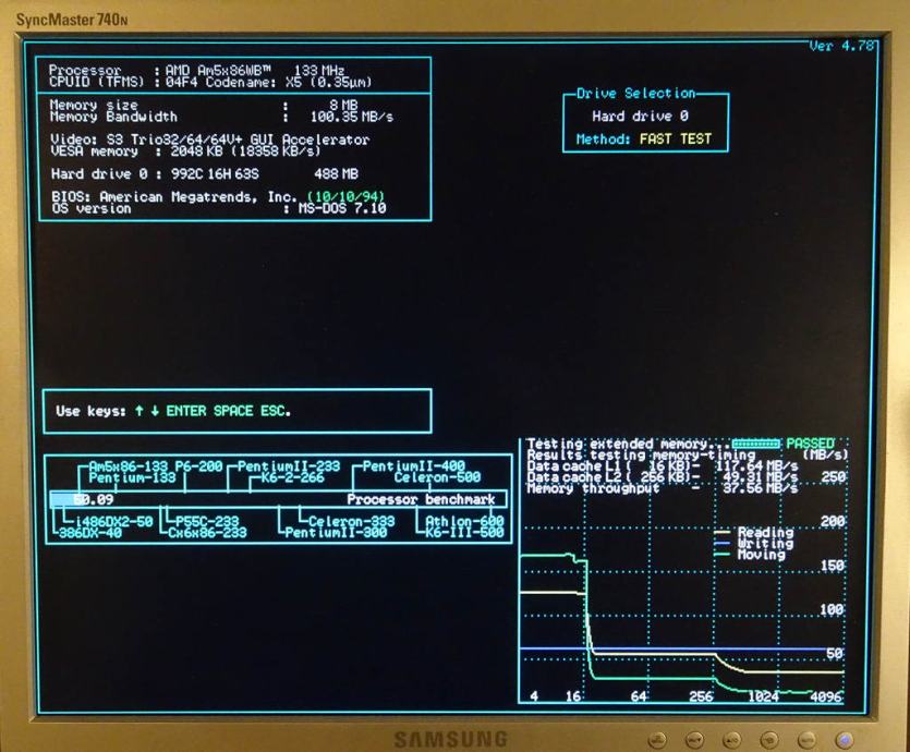 256KB cache modul za 486 Elpina PcChips M919 VIP matično ploščo