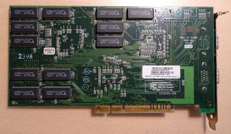 3dfx Voodoo 2 12MB Diamond Monster 3D II z VGA kablom