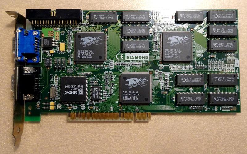 3dfx Voodoo 2 12MB Diamond Monster 3D II z VGA kablom