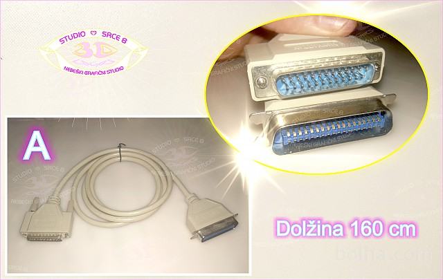 adapterja, kabel PRINTER LPT,kabel 9pin SERIAL