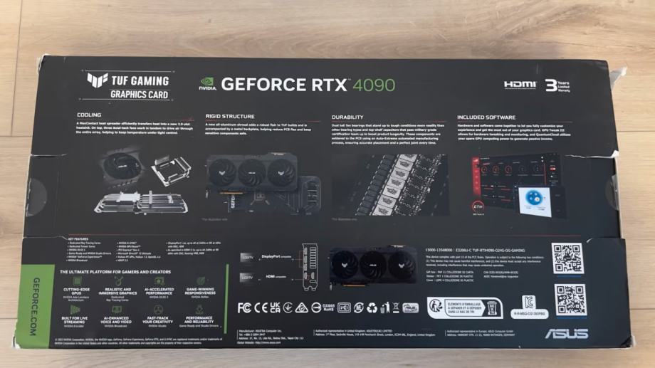 ASUS RTX 4090 TUF 24Gb OG OC Edition / NOVO / Račun / Grafična kartica