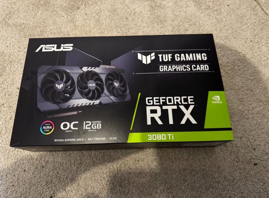 ASUS TUF RTX 3080 Ti 12GB — zmogljiva in zanesljiva grafična kartica
