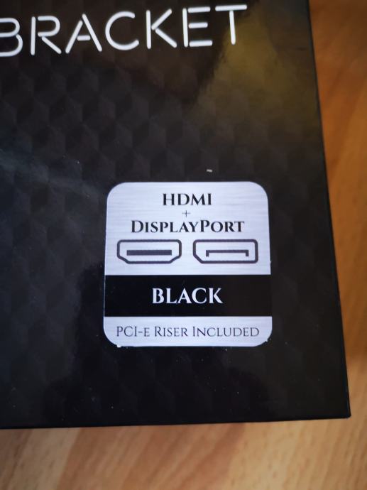 CableMod GPU Vertical PCI-e Bracket - HDMI + DisplayPort