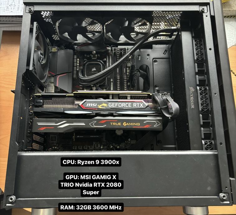 Gaming PC 2080 SUPER Ryzen 9 3900x
