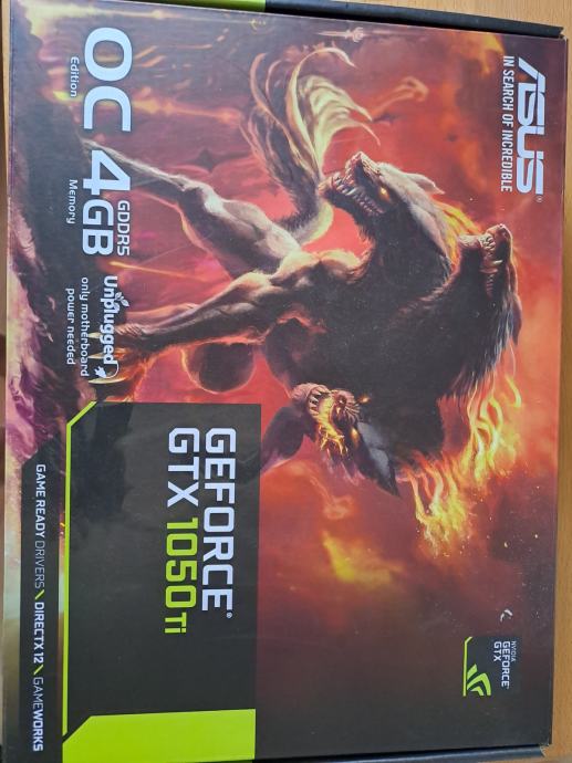 Grafična kartica Nvidia ASUS Cerberus GTX 1050 ti 4Gb OC