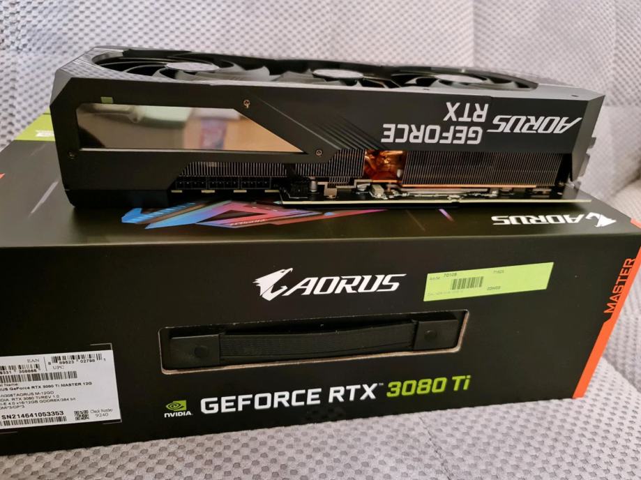 Grafična kartica RTX 3080 Ti Aorus Master 12 GB