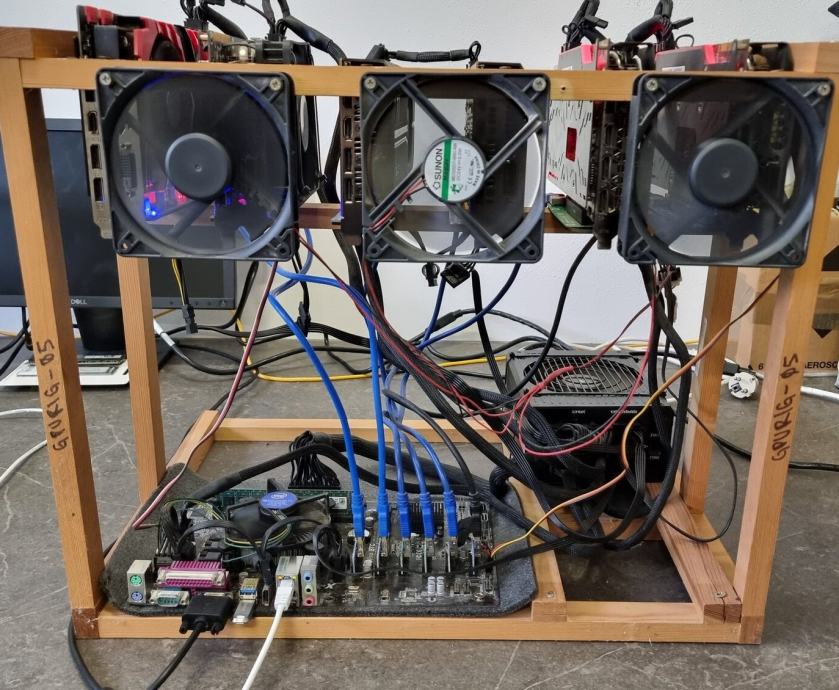 Mining rig Nvidia GTX 1070 1070Ti 160 MHs Ethereum