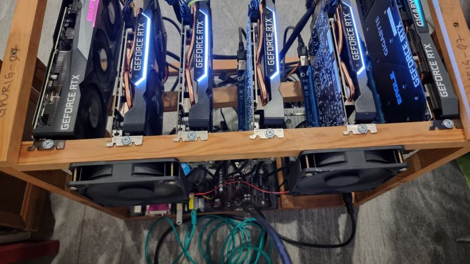 Mining rig Nvidia RTX 2060 3070 250 MHs Ethereum