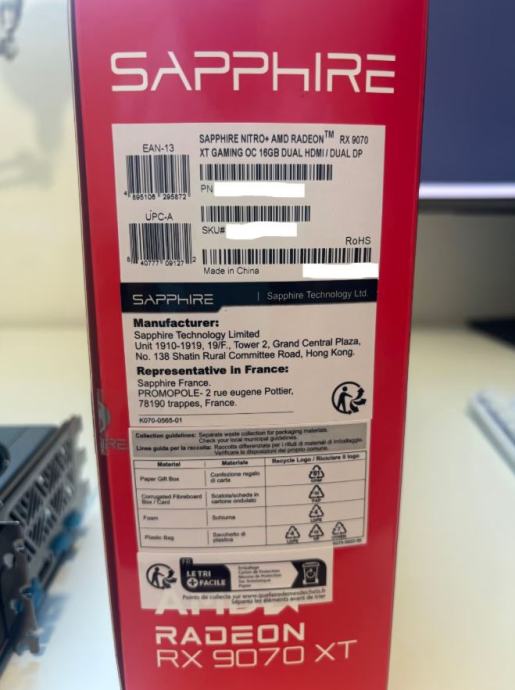 Sapphire RX 9070 XT Nitro+
