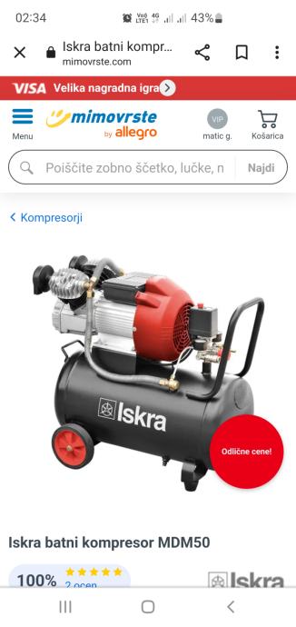 BATNI KOMPRESOR ISKRA MDM50