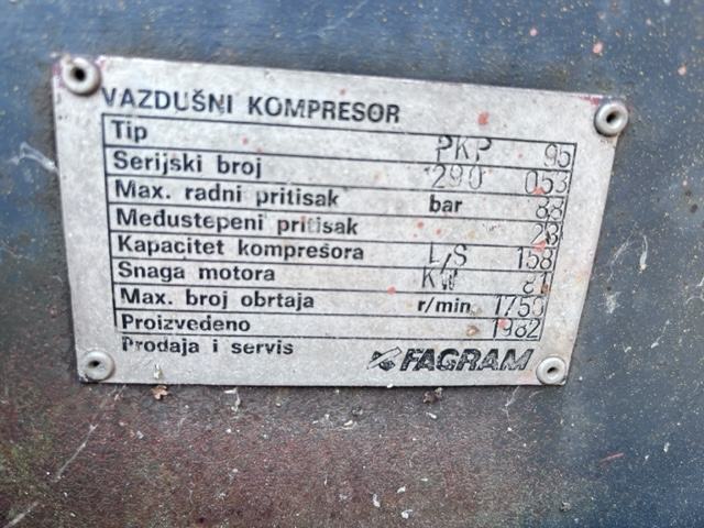 Kompresor Fagram PKP 95 (8,8 bar - 9,48 m³/min)