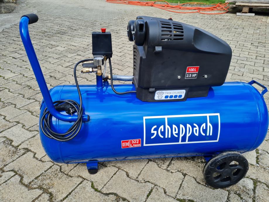 Kompresor Scheppach 100 litrov 10 bar letnik 2021