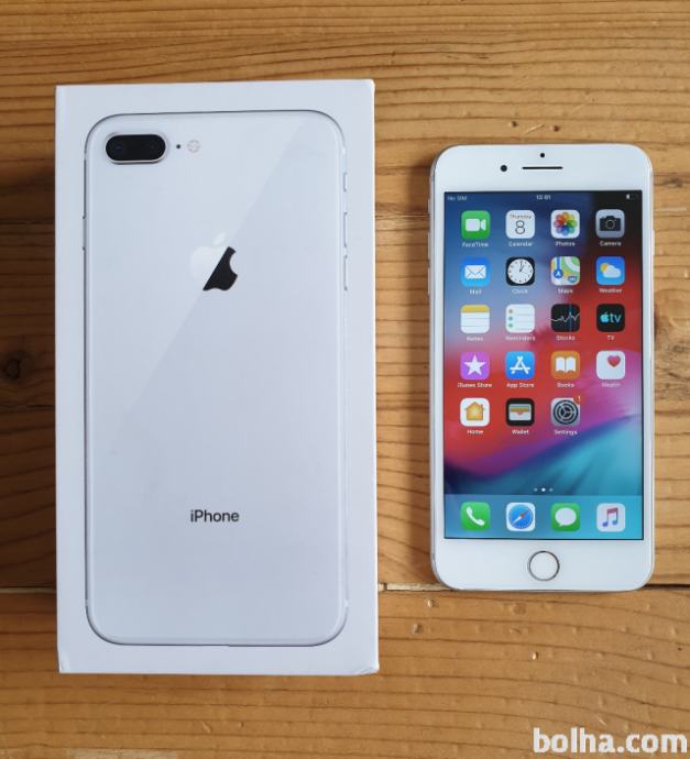 Apple iPhone 8 Plus 64GB White DODATKI! LEPO OHRANJEN!