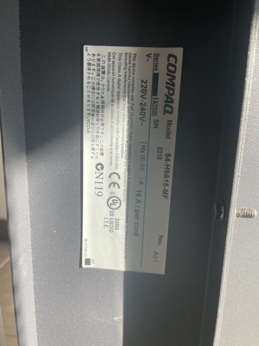 Omara za strežnik, server rack Compaq 42u 84-H9A15-MF, EA2005