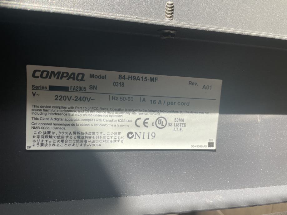 Omara za strežnik, server rack Compaq 42u 84-H9A15-MF, EA2005