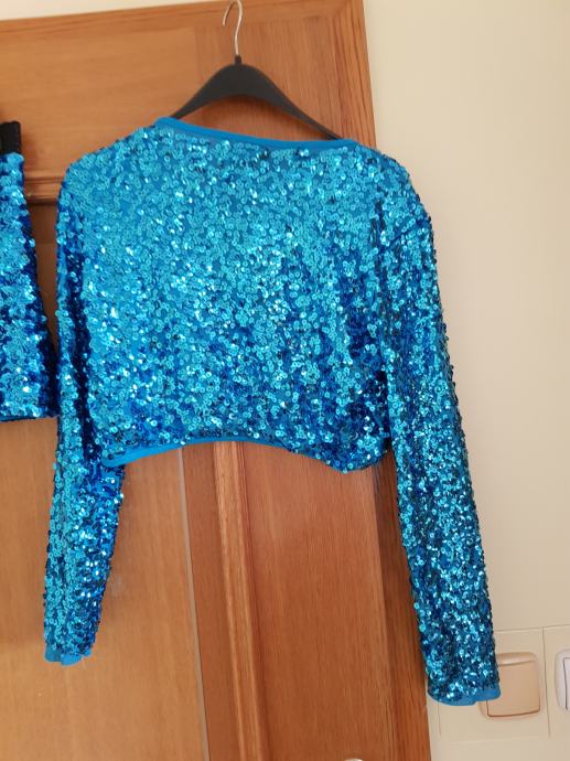 TURKIZNO MODER SVETLEČ SVEČAN KPL KRILO/BOLERO