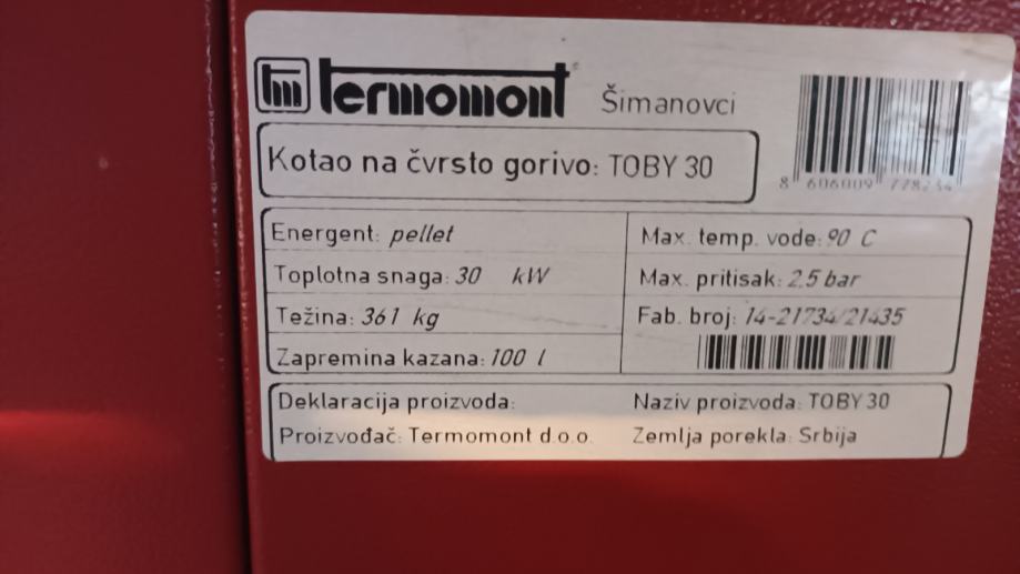 Kote na pelete Toby 30