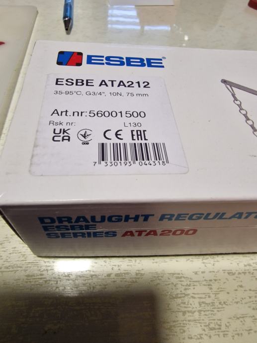 REGULATOR VLEKA kurjač ESBE ATA212