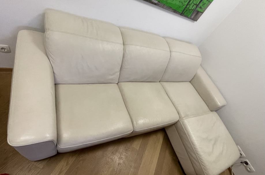 Usnjena kotna sedežna garnitura Natuzzi