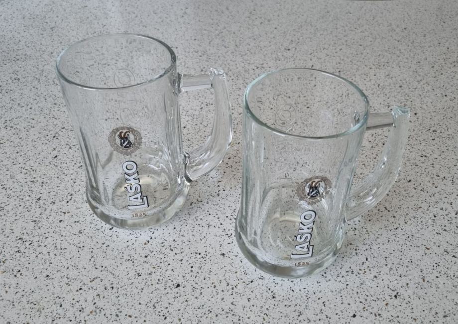 2 x pivska kozarca 0.5L LAŠKO (1825)