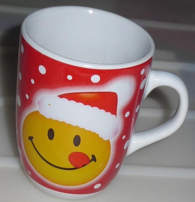 Smiley keramična skodelica - 2 različni strani
