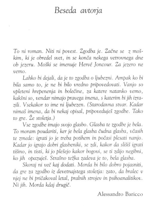 Alessandro Baricco: SVILA