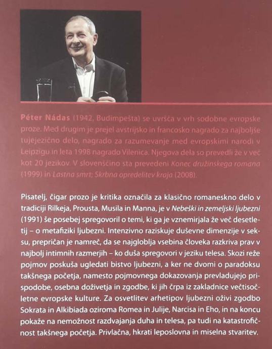 O NEBEŠKI IN ZEMELJSKI LJUBEZNI, Peter Nadas