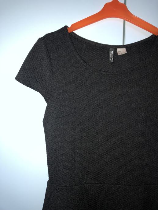 Obleka s kratkimi rokavi, črna