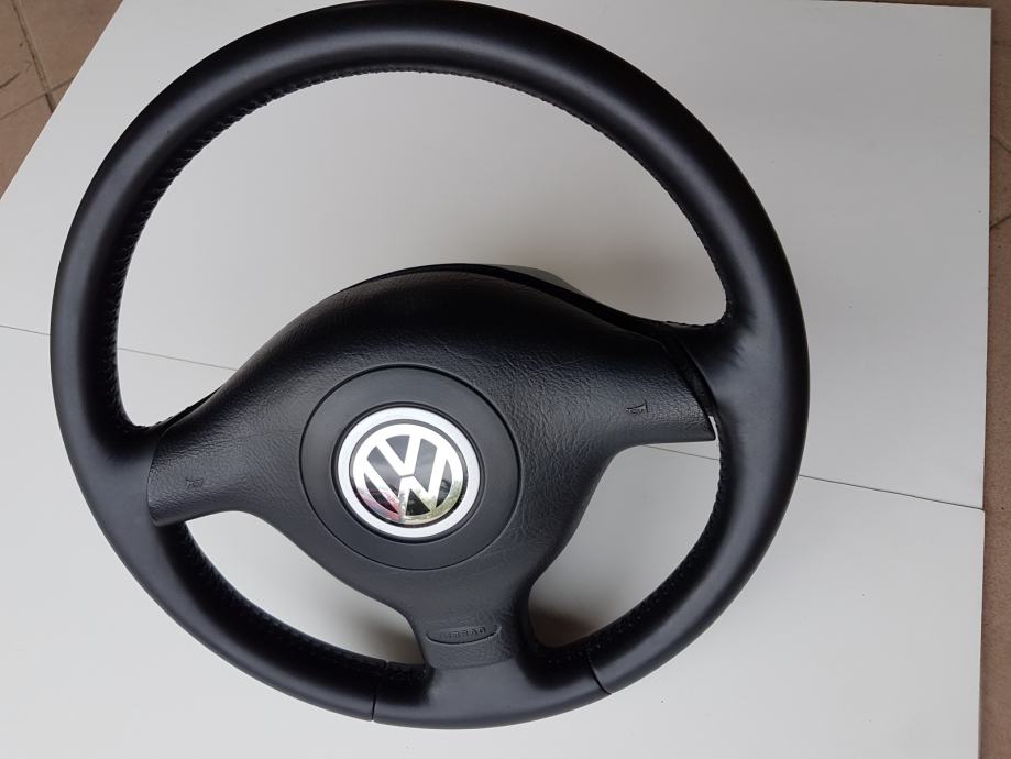 Trikraki usnjen volan za VW Golf 4 / Passat B5 in B5,5 / Bora