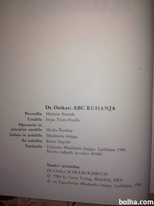Abc kuhanja / Marjana Samide Dr. Oetker Schulkochbuch