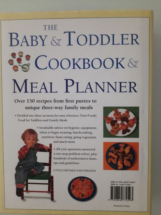 Baby & toddler cookbook & meal planner