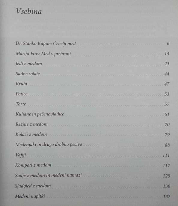 MED V PREHRANI, Marija Fras