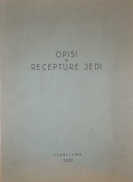 OPISI IN RECEPTURE JEDI, več avtorjev