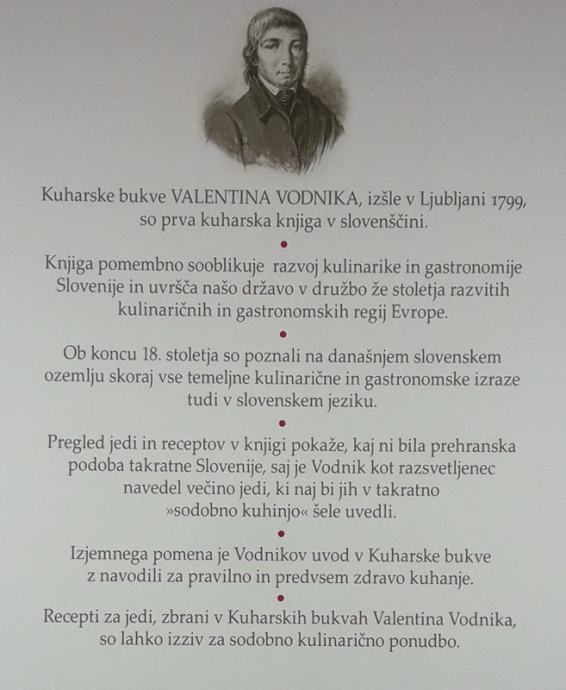 VALENTIN VODNIK; KUHARSKE BUKVE, Janez Bogataj