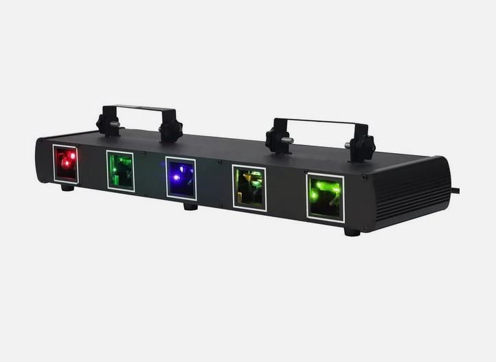 5 Lens 5 Beam RGBYC DMX RGB Laser Show System