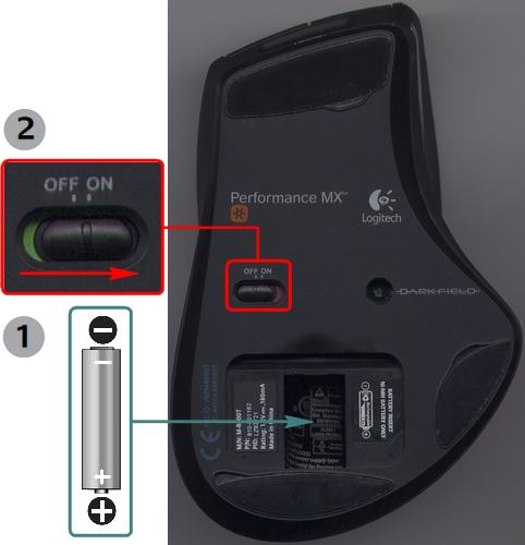 Miška laserska Logitech Performance MX kot nova